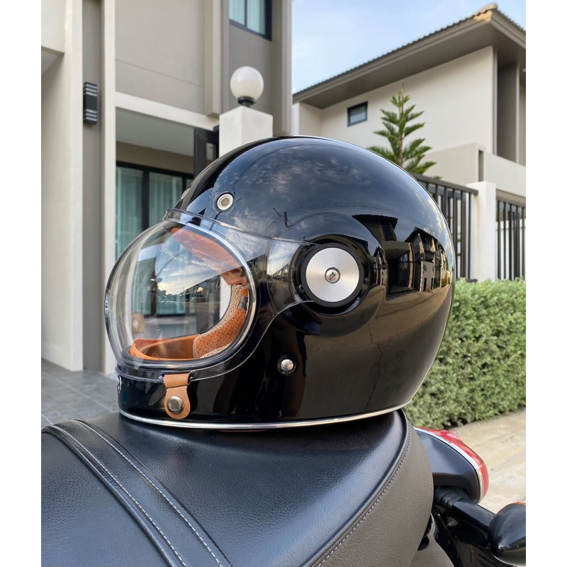 ID rocket หมวกกันน็อกคลาสสิค limited edition ไม่มีโลโก้ id | Shopee ...