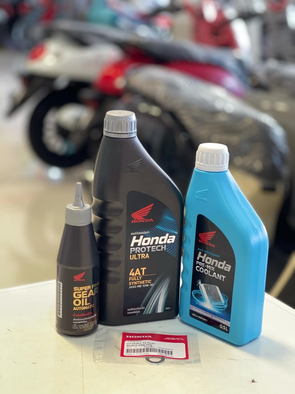 ชุด HONDA PROTECH ULTRA 4AT รถออโต้ New Product! น้ำมันเครื่อง ...