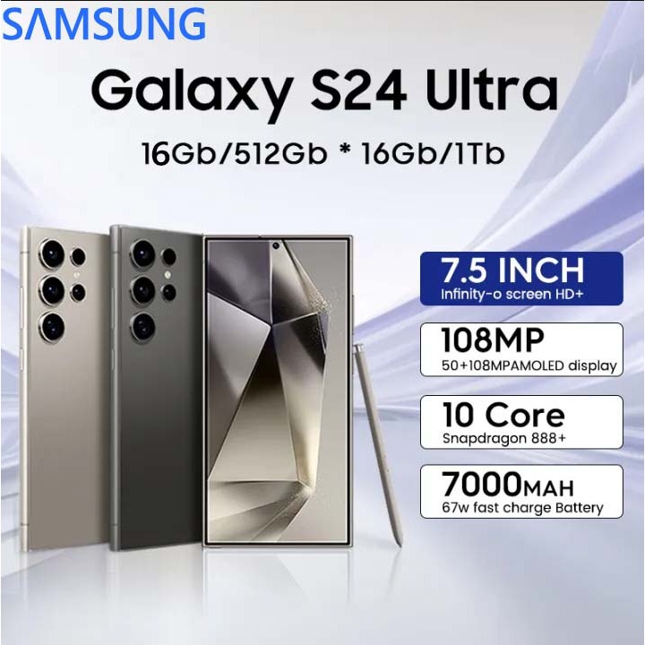 Samsung Galaxy S23 Ultra 7.5inch Original S24 Ultra Brand new+Ultra 16GB+512GB 5G Smartphone ...