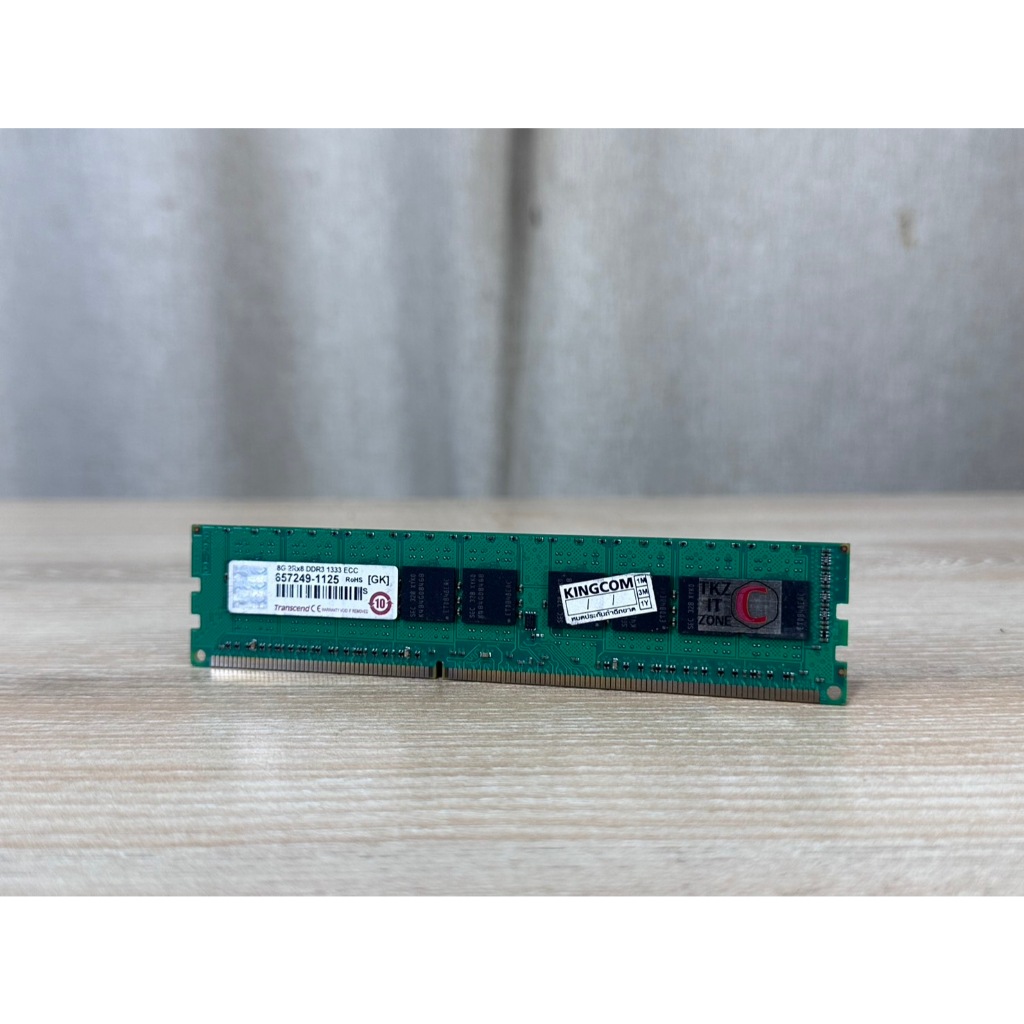 แรมเซิร์พเวอร์ (RAM ECC) DDR3 Transcend 8GB 1333 (8GB X 1) | Shopee ...