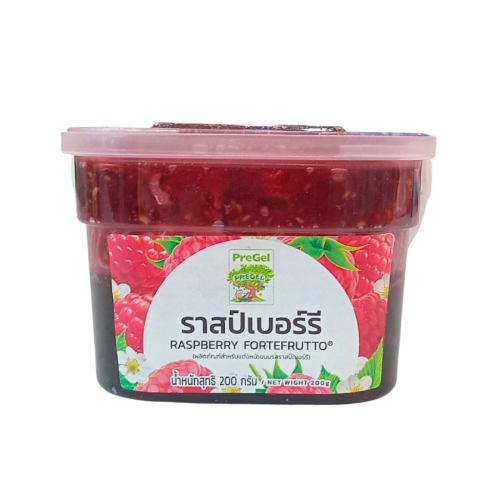 ท็อปปิ้งรสราสป์เบอร์รี่ หัวเชื้อเข้มข้น 200g. Pregel Raspberry หยก ...