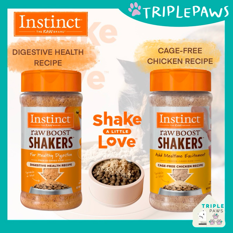 (พร้อมส่ง)ผงโรยอาหารแมว Instinct Raw Boost Shakers Freeze-Dried Powder Cat Food Topper ขนาด 156 ...