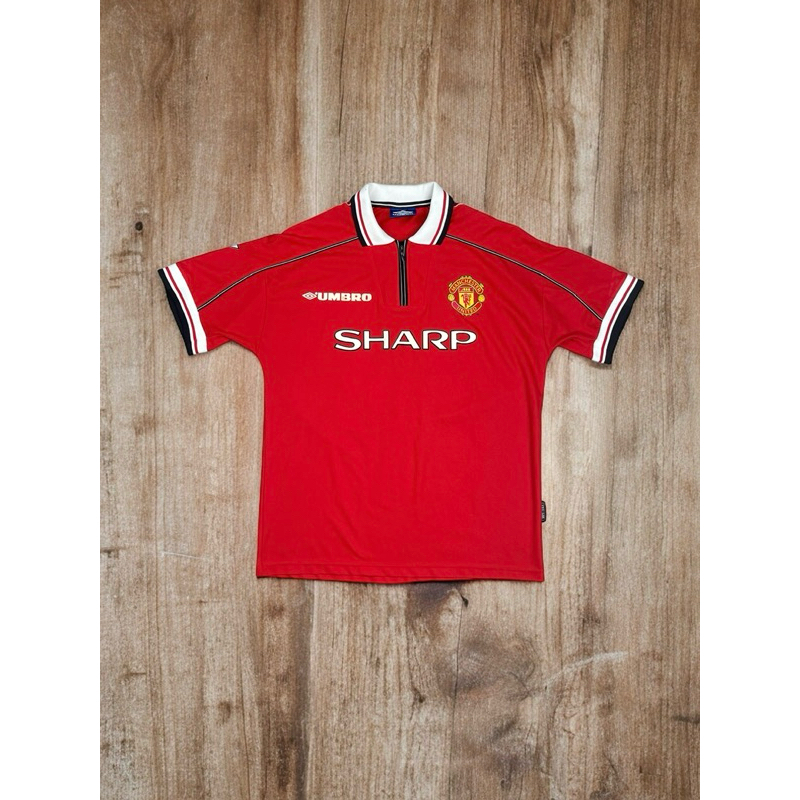Manchester United 1998-99 Home Kit | Shopee Thailand