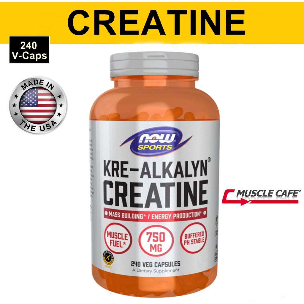 NOW Sports Kre-Alkalyn Creatine (240 Veg Capsules) | Shopee Thailand