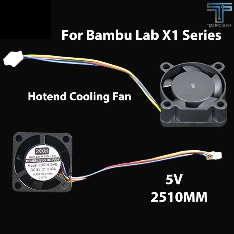 Hotend Cooling Fan For Bambu Lab X1 2510 18000 Rpm Fan Bambu Lab Fan ...