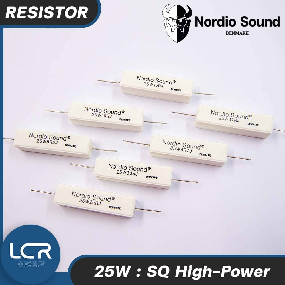 Nordio Sound R. SQ HIGH POWER 4.7-47Ohm 25W ตัวต้านทาน Resistor Denmark ...