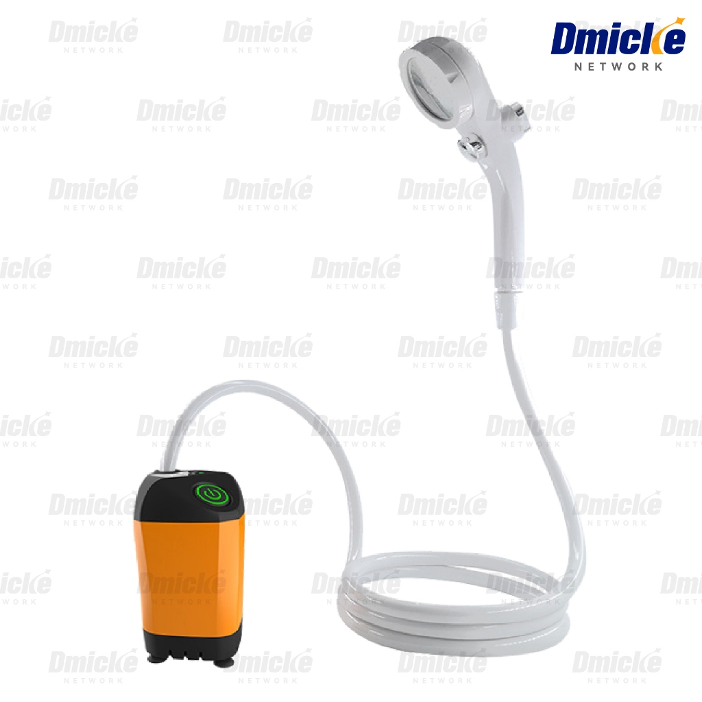 ฝักบัวอาบน้ำแบบพกพา ปั๊มน้ำมีฟังก์ชั่นแสดงอุณหภูมิของน้ำได้ portable ...