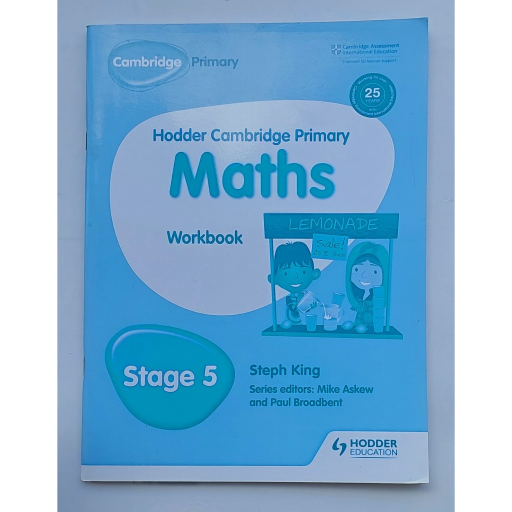 หนังสือ แบบฝึกหัด คณิตศาสตร์5 ภาษาอังกฤษ Hodder Cambridge Primary Maths ...