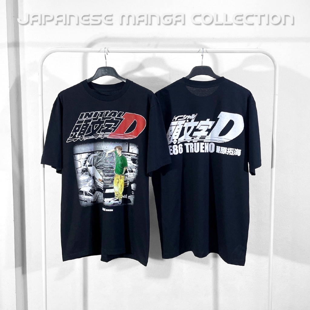 เสื้อยืดการ์ตูน มังงะ อนิเมะญี่ปุ่น INITIAL-D สตรีทแฟชั่น คอกลม แขนสั้น Unisex (INTD-002 ...