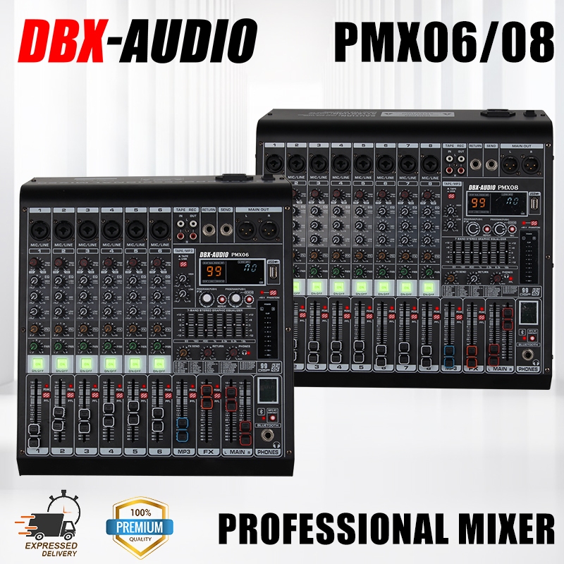 DBX-AUDIO PMX04/06/08 4-8 channel mixing console with built-in ...