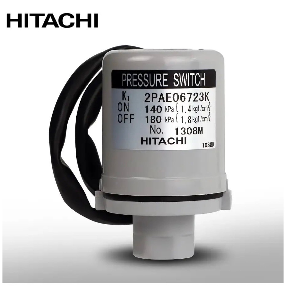 เพรสเชอร์สวิทซ์แรงดันปั๊มน้ำ Hitachi 100-150 GX(1.4-1.8)*แท้ (เกลียว 3/ ...