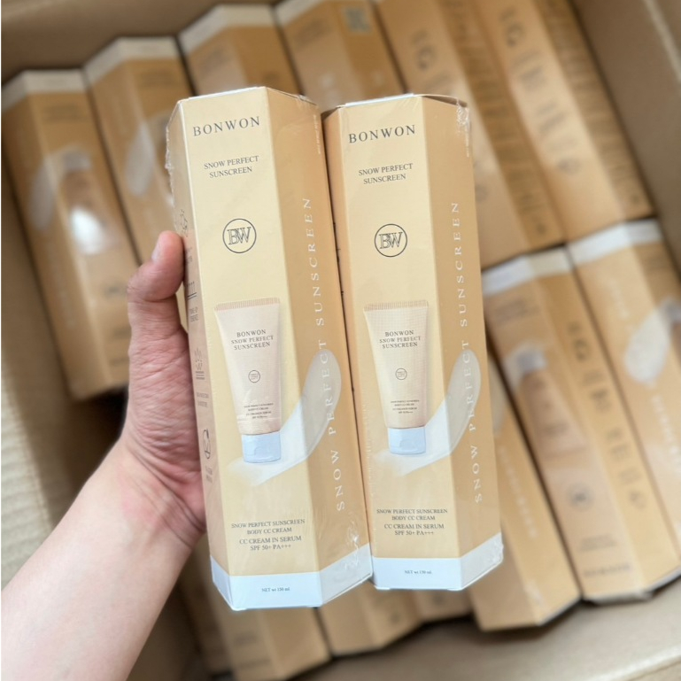 Bonwon CC Snow Perfect Sunscreen Cream In Serum ปริมาณสุทธิ 150 มล. [ฝา ...