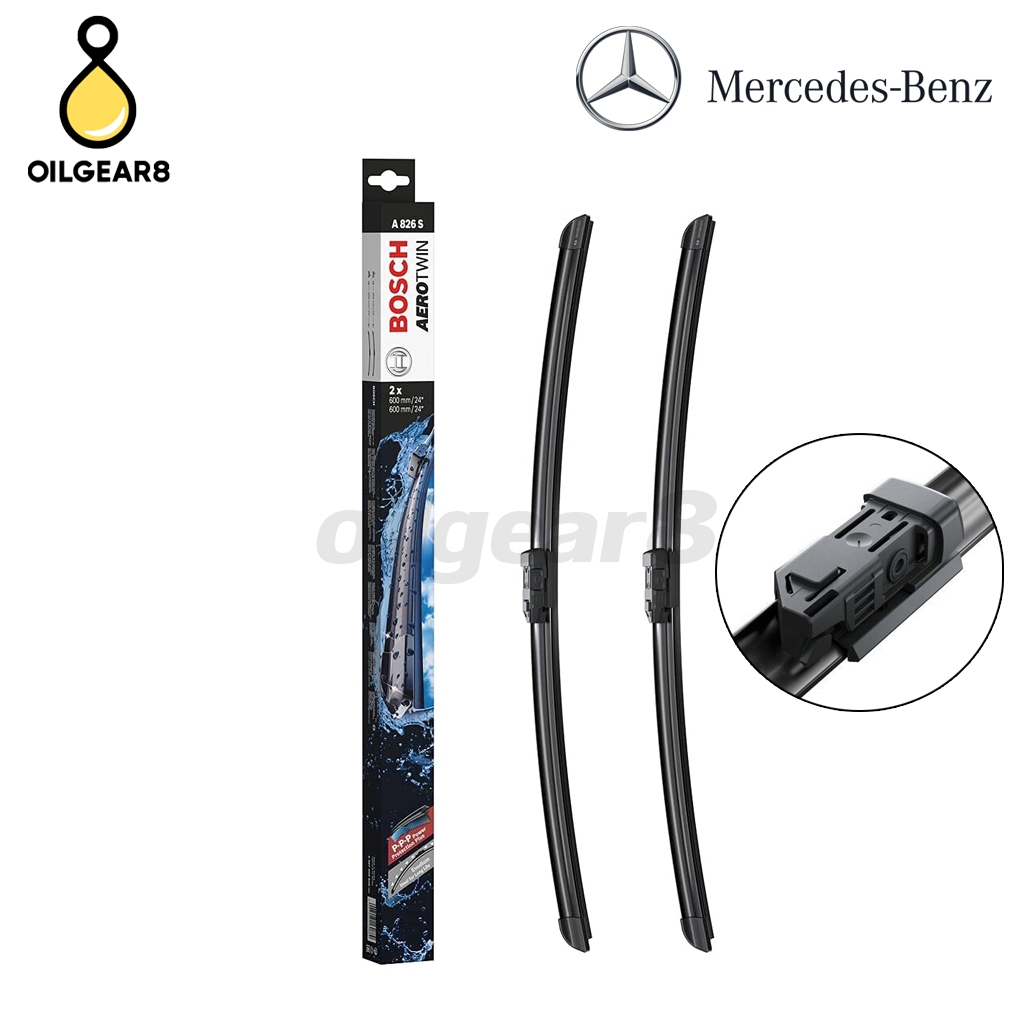 BENZ ใบปัดน้ำฝน W204 W207 W212 W218 ยี่ห้อ BOSCH A826S 3397009826 ขนาด ...