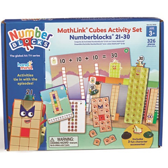 Hand 2 Mind, Numberblocks MathLink® Cubes 21-30 Activity Set ชุดกิจกรรมลูกบาศก์ ของเล่นเด็ก 3 ปี ...