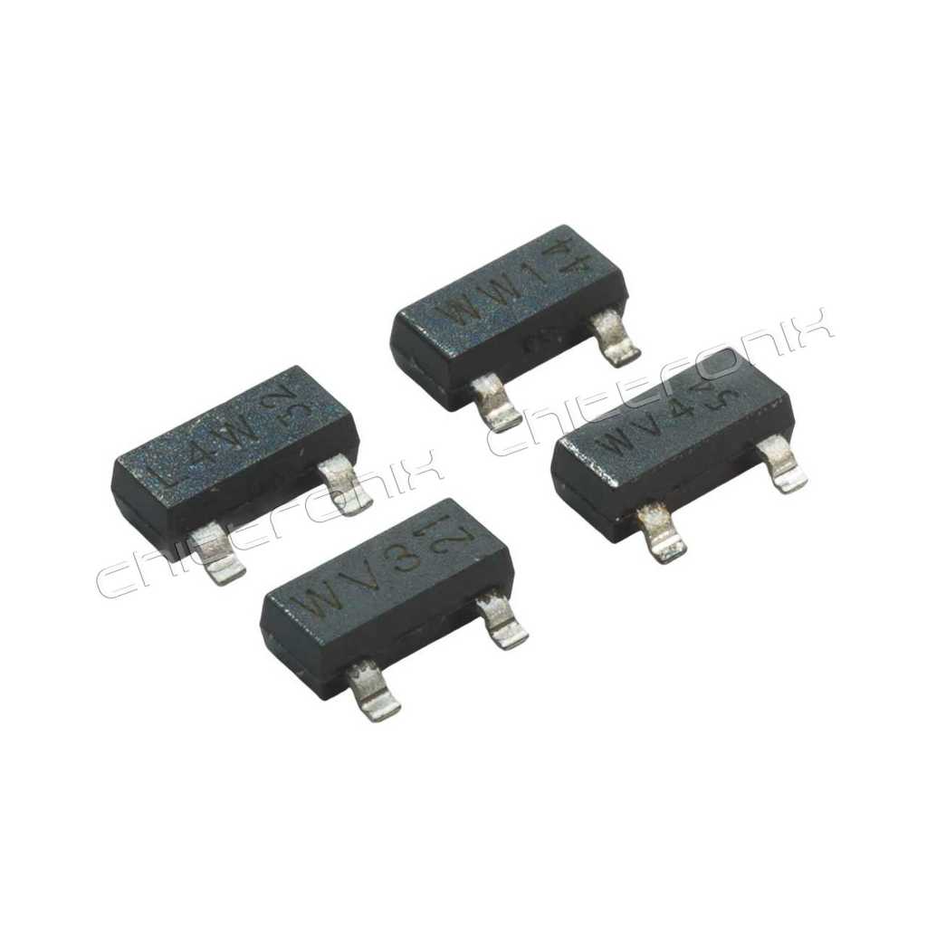 BAT54 (L4W) BAT54A (WV3) BAT54C (WW1) BAT54S (WV4) Schottky Diode ไดโอด SMD 200mA 30V (ราคาต่อ 1 ...