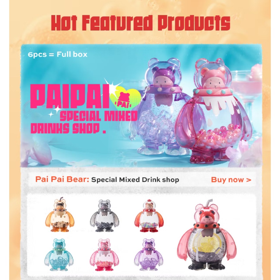 Heyone: PaiPai Bear Special Mixed Drinks Shop (แบบสุ่ม/ เลือกตัว ลุ้น Secret) พร้อมส่ง | Shopee ...