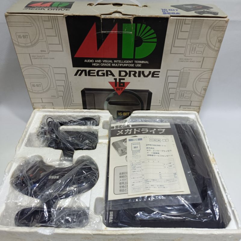 Sega Megadrive 1 NTSC งานกล่องไฟไทย ใช้งานได้ปกติทดสอบแล้วเครื่องและจอย ...