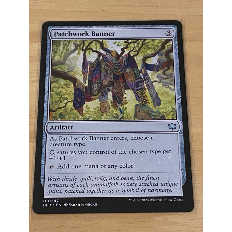 [MTG][BLB] Bloomburrow: Patchwork Banner การ์ดแท้ Magic The Gathering ...