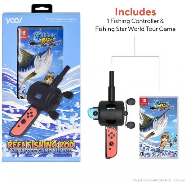 Nintendo Switch™ Yool Reel Fishing Rod Bundle With Fishing Star World ...