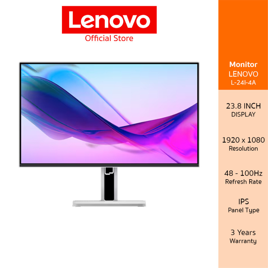 LENOVO MONITOR L24I-4A(67BCKAC6TH) 23.8 IPS FHD 1920x1080 48Hz - 100Hz ...