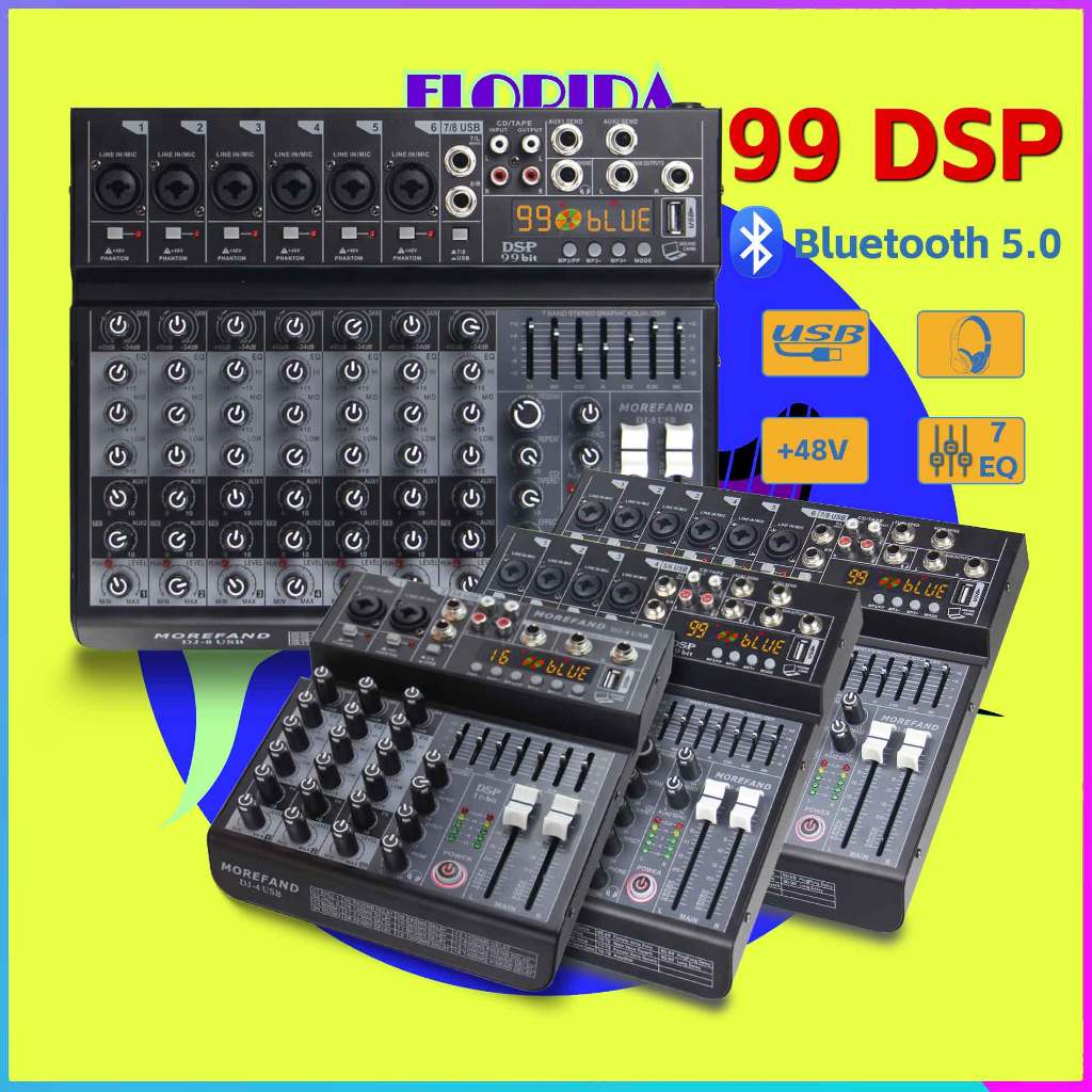 mixer audio เครื่องเสียง 99 DSP มิกเซอร์ เครื่องเสียง Bluetooth 4 / 6 ...