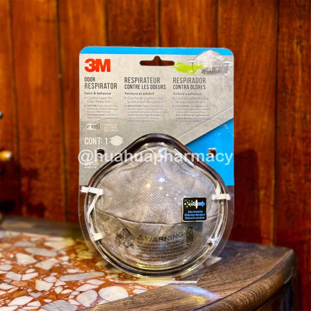 3M Odor Respirator Mask หน้ากากกรองอนุภาค R95 สำหรับงานพ่นสีและกันกลิ่น ...