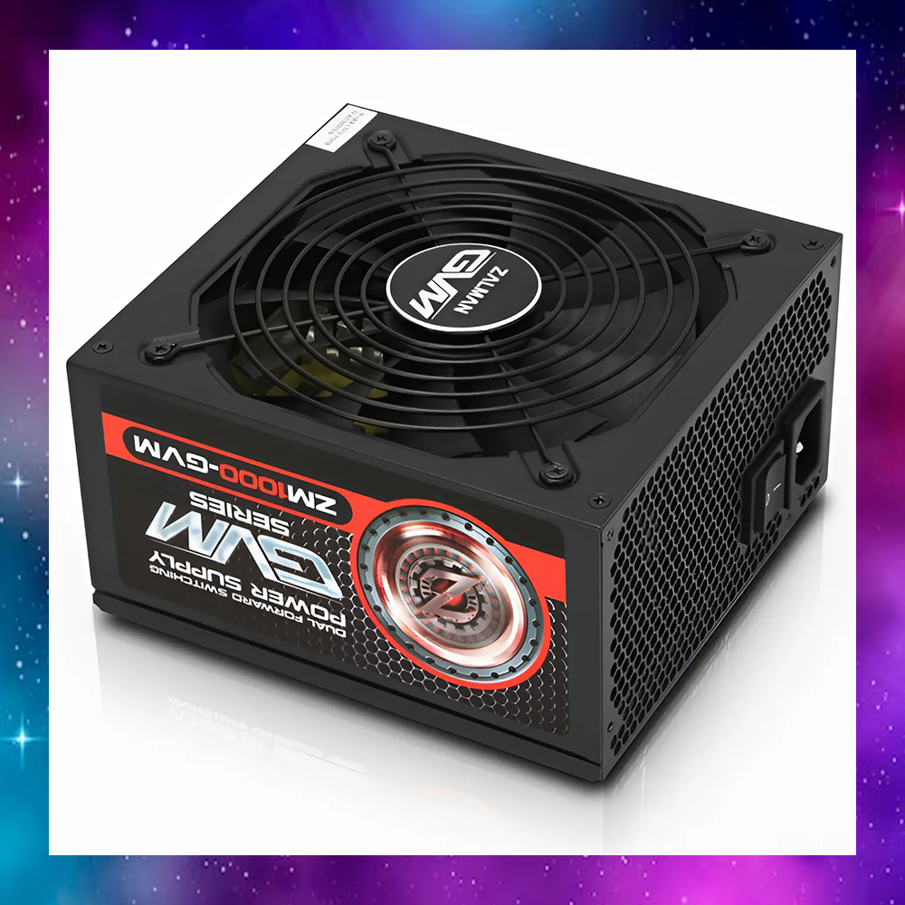 POWER SUPPLY (อุปกรณ์จ่ายไฟ) ZALMAN ZM1000-GVM 1000W 80 PLUS Bronze สาย ...