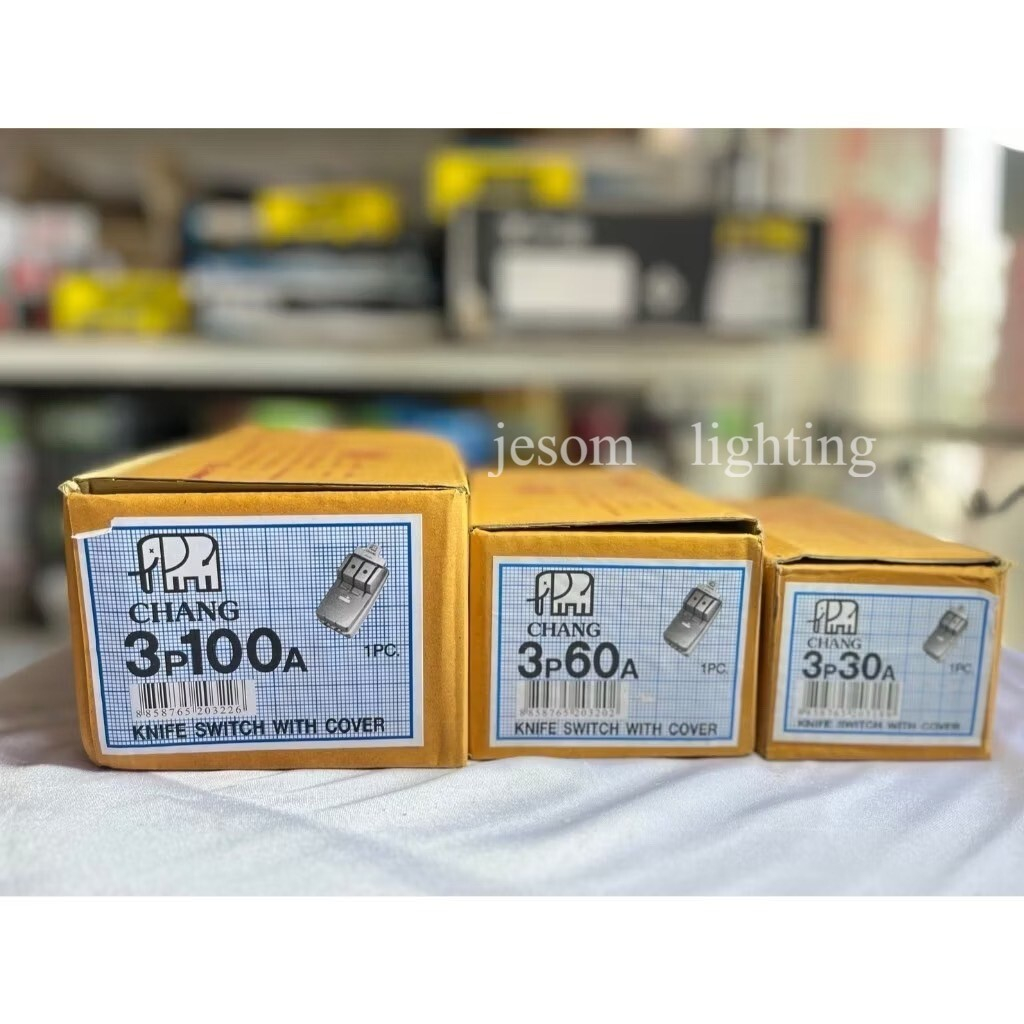 คัตเอ้า คัทเอาท์ คัทเอา คัตเอาท์ สะพานไฟ CHANG ช้าง 3P 30A 60A 100A แท้ 100% | Shopee Thailand