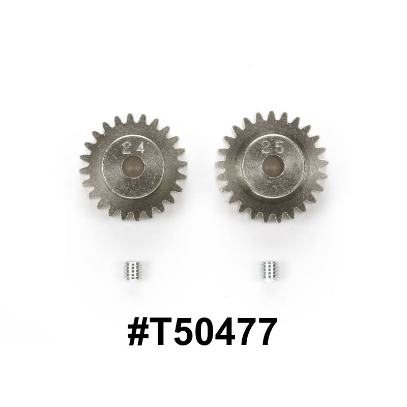 TAMIYA 50477 06 Module Aluminium Pinion Gear 0.6M (24T,25T) | Shopee ...