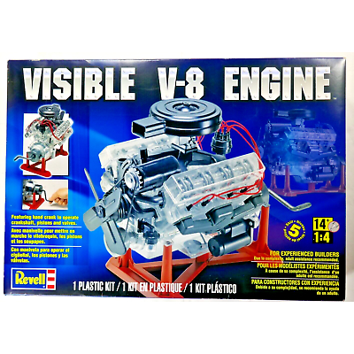 พลาสติก โมเดล ประกอบ REVELL สเกล 1/4 Visible V-8 Engine (85-8883 ...