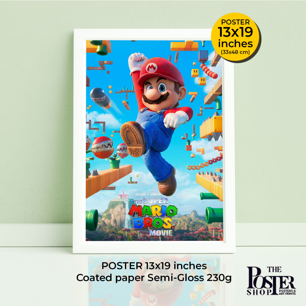 The Super Mario Bros Poster โปสเตอร์แอนิเมชั่นที่สร้างจากเกมมาริโอ้ ภาพ ...