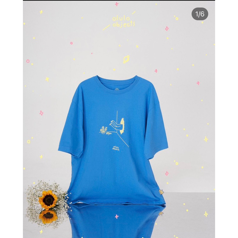 เสื้อยืด olulo project สีน้ำเงิน แบรนด์ของน้องวอร์ วนรัตน์ #warwanarat ...