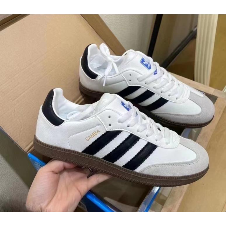 ของแท้ 2023 Adidas ORIGINALS รองเท้า Samba OG ผู้ชาย สีขาว FW2427 ...