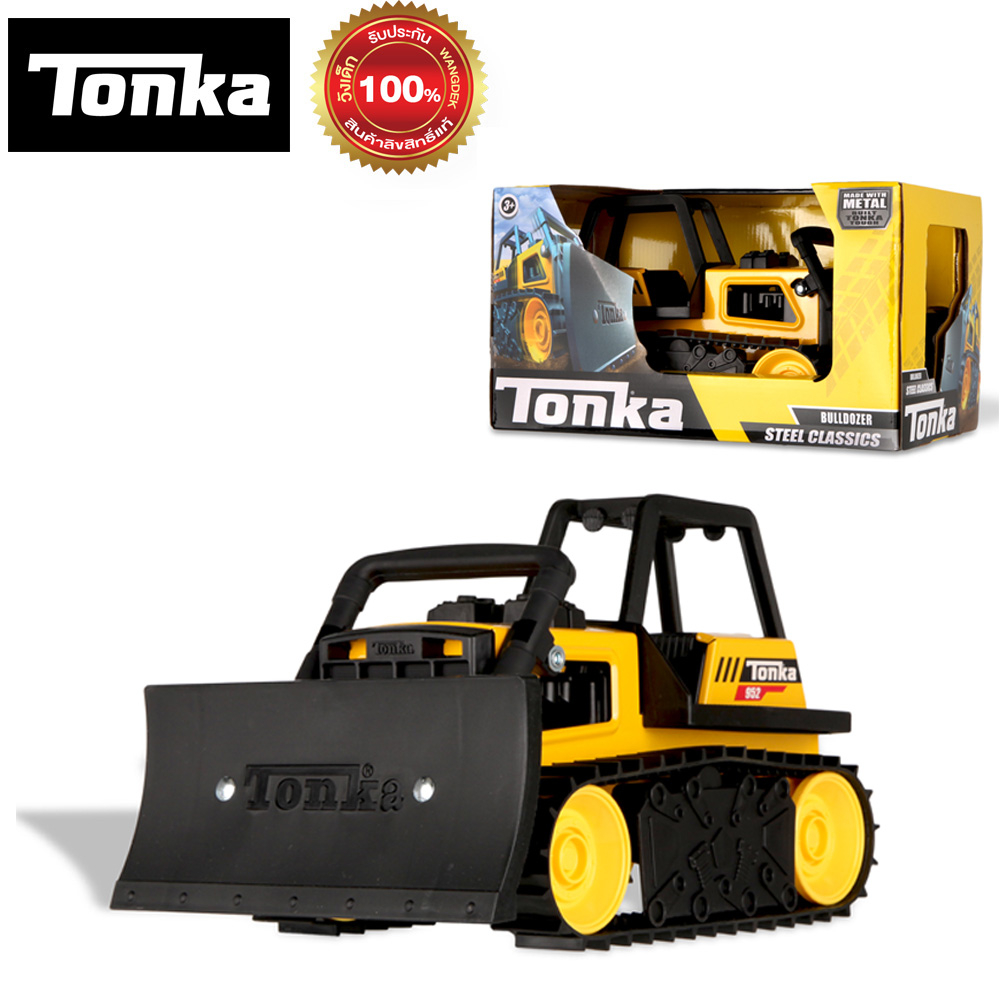 Tonka Steel Classics Bull Dozer ทอนก้า รถเหล็กเกลี่ยดินก่อสร้าง รถของ ...