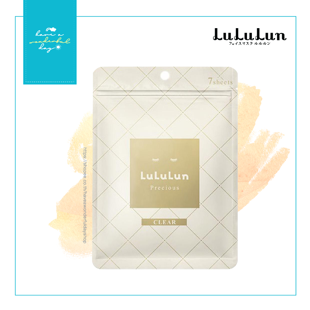 🇯🇵 มาสก์ Lululun Precious White แบบ 7 แผ่นป้องกันริ้วรอย ลดเลือนความหมองคล้ำและจุดด่างดำอย่างล้ำ ...