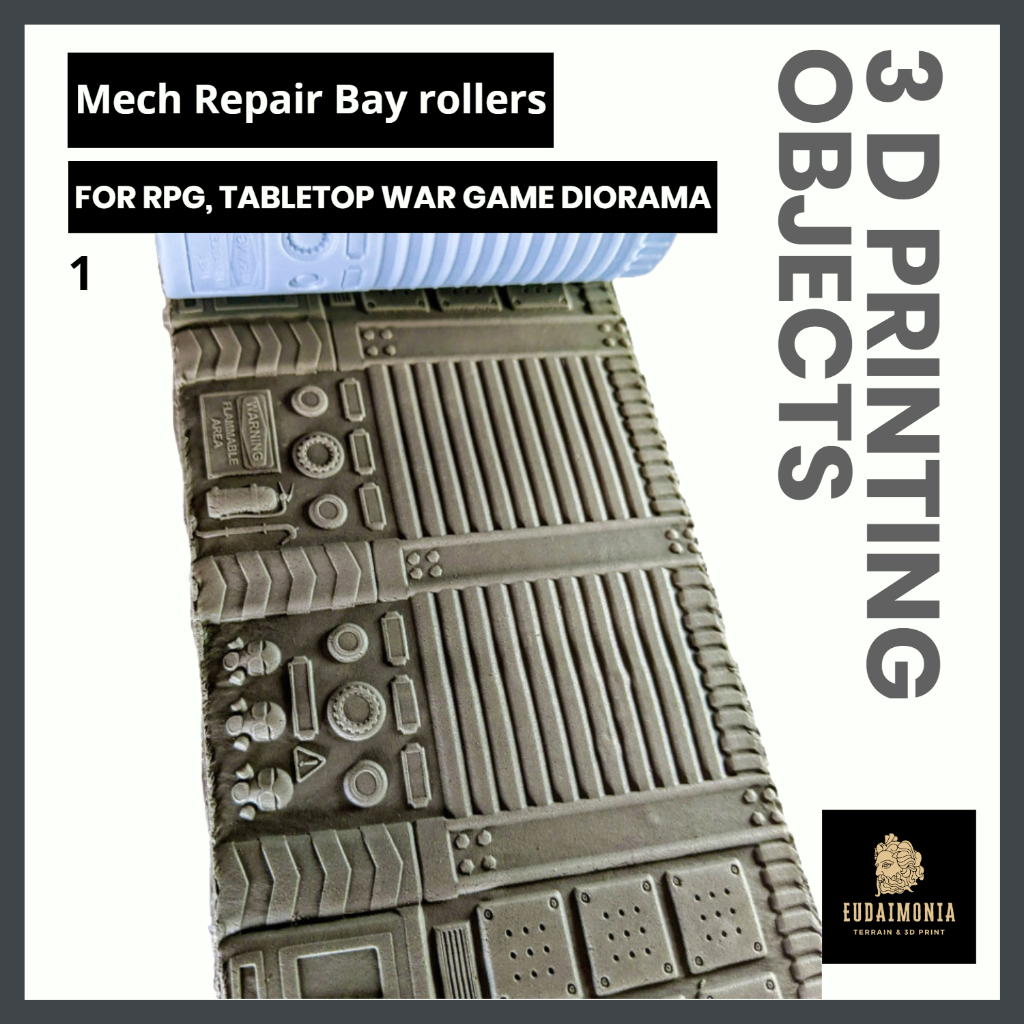Miniature Mech Repair Bay textured roller จัดส่งได้ใน1-3วัน สำหรับทำ ...