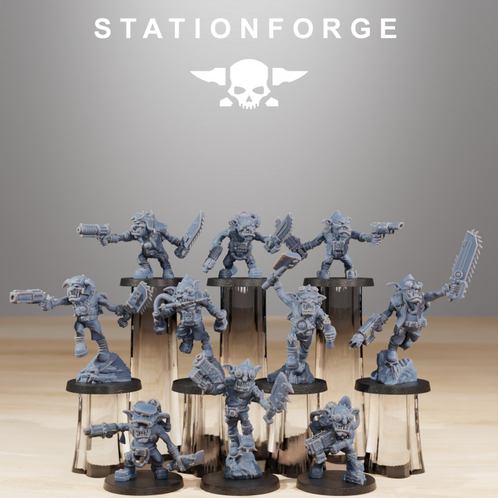 Warhammer 40k proxy (Gobs Jesters) - 3d print miniature boardgame model ...