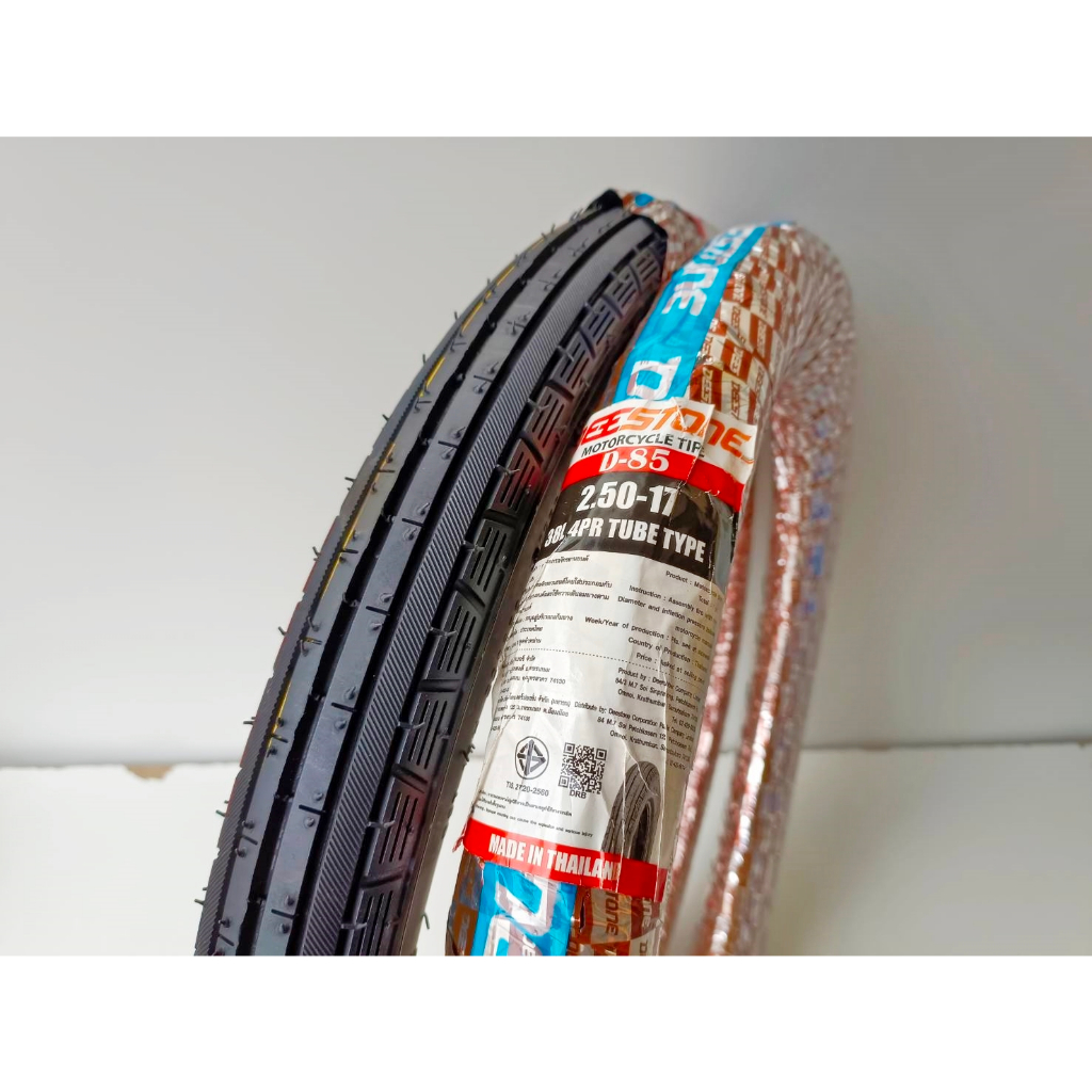 ยางนอก2.50-17 Deestone D85 ยางนอกลายตรง โบราณ คลาสสิก250-17 ยางหลังดรีม เวฟ | Shopee Thailand