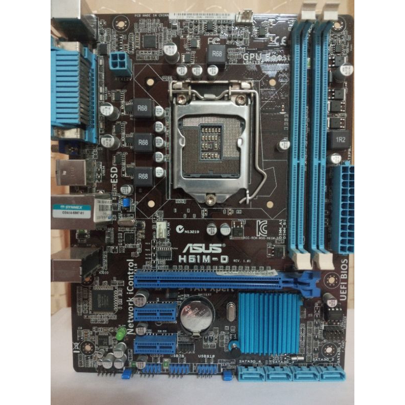 Mainboard 1155 ASUS H61M-D Socket 1155 รองรับ Intel Gen2&3 | Shopee Thailand