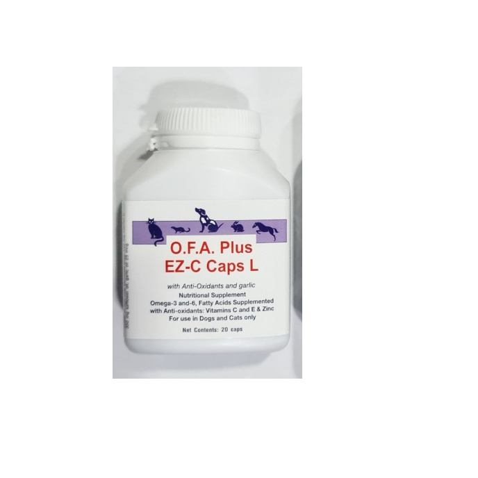 OFA Plus EZ-C Caps L วิตามินบำรุงขนและผิวหนัง สุนัข (L = สุนัข 19 กก ...