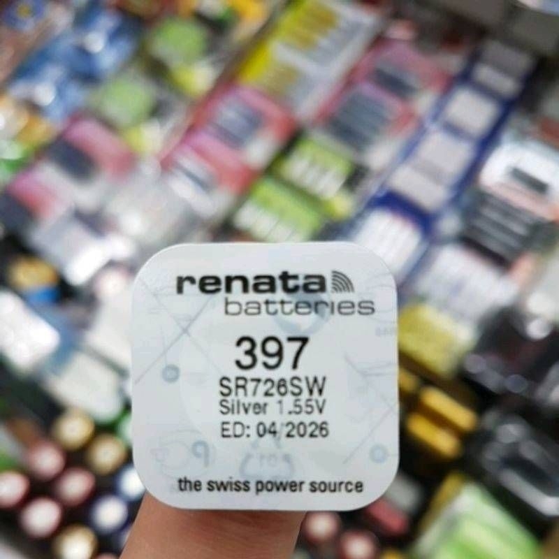 ถ่านกระดุม Renata 397, SR726SW 1.55V จำนวน 1ก้อน ของใหม่ ของแท้ ...