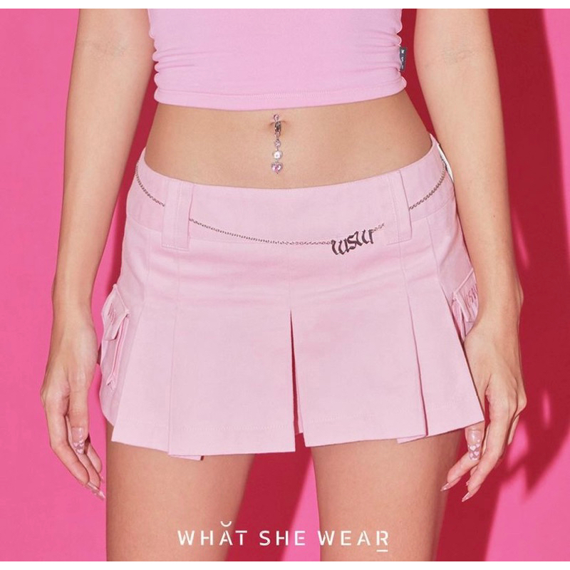 กระโปรง WHAT SHE WEAR | Shopee Thailand
