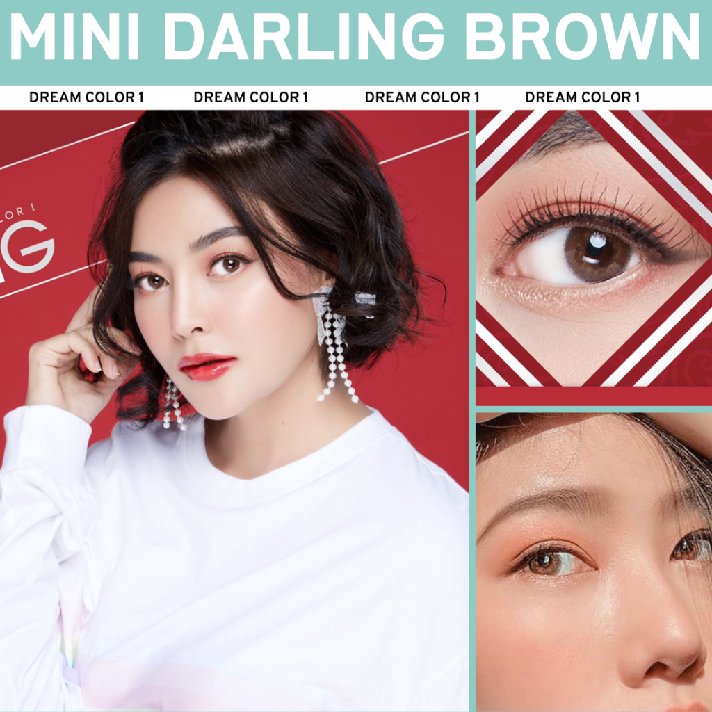 คอนแทคเลนส์ Dreamcolor1 รุ่น Mini Darling Brownส์รายเดือน ขนาด 14mmกัน ...