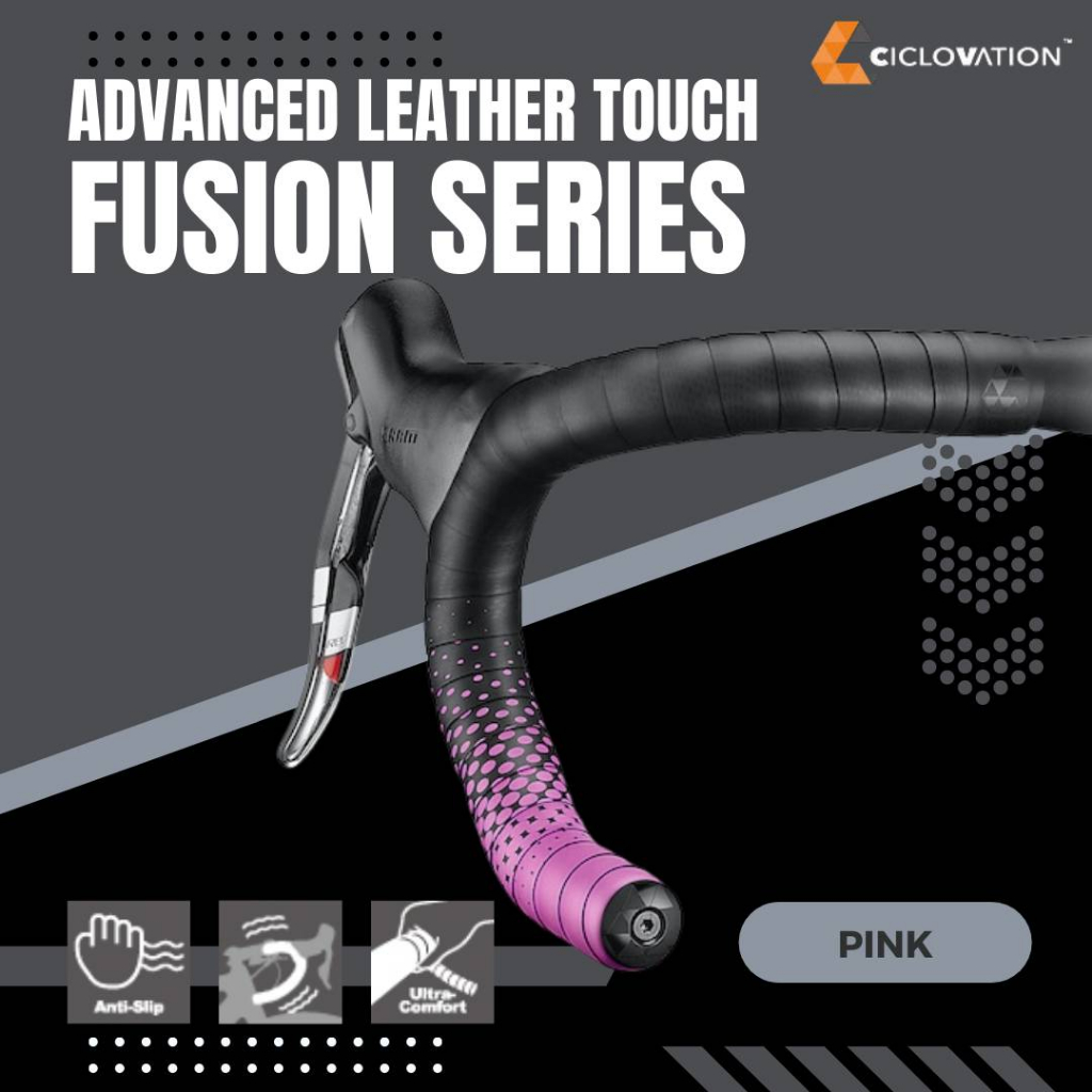 ผ้าพันแฮนด์ CICLOVATION Advanced Bar Tape with Leather Touch Fusion series (มีโค้ดSHOPEE ...