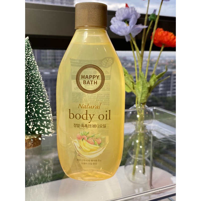 (มือ1) Happy bath natural body oil | Shopee Thailand