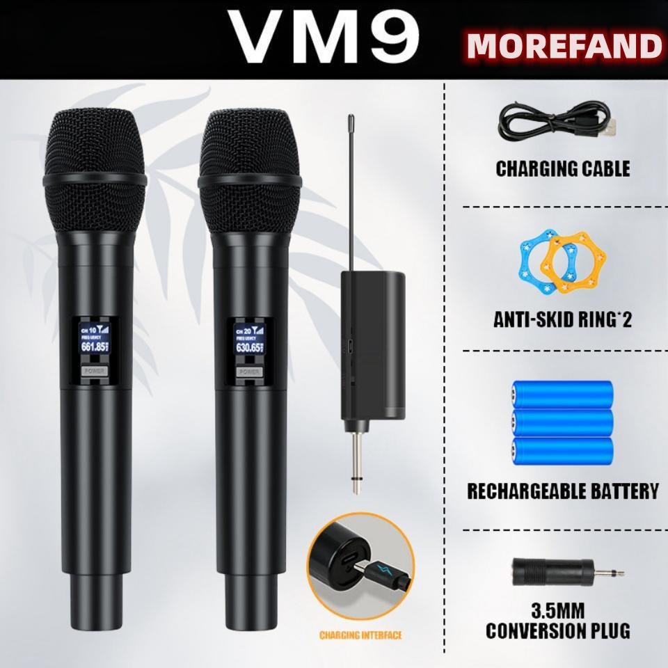 VM9[MOREFAND]ไมค์ลอยไร้สาย ไมค์ลอย ไมค์ ลอย ไร้ สาย คุณภาพเสียงชัดเจนสุดๆ . ไมโครโฟน ไมค์ลอย ...