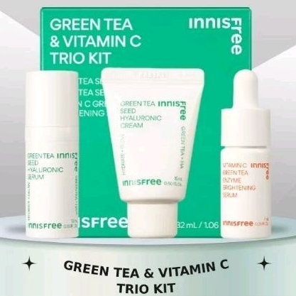 ฉลากไทยขนาดพกพา) เซทเดินทาง 3 item INNISFREE GREE TEA AND VITAMIIN C ...