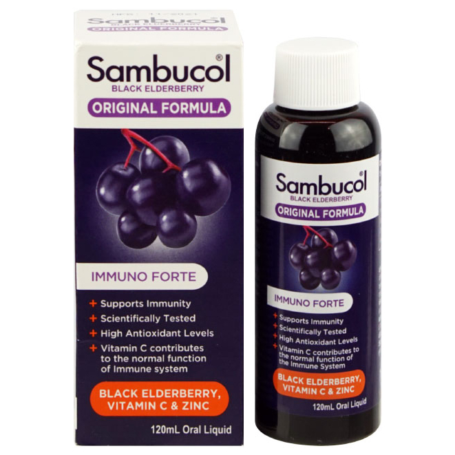 SAMBUCOL ORIGINAL FORMULA LIQUID 120 ML | Shopee Thailand