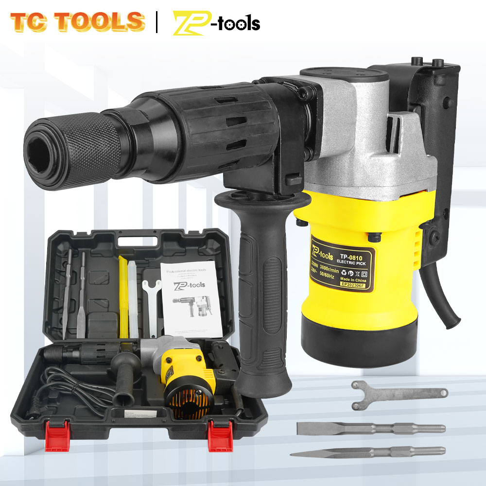 TP TOOLS เครื่องสกัดไฟฟ้า เครื่องสกัด 2200W รุ่น TP-0810 สกัดปูนไฟฟ้า แย็กไฟฟ้า สกัดปูน อุปกรณ์ ...