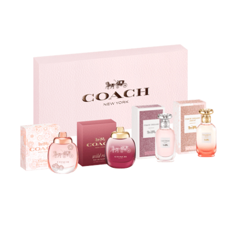 Set Coach 4 Miniature Perfume For Women 4 x 5 ml กล่องซีล | Shopee Thailand